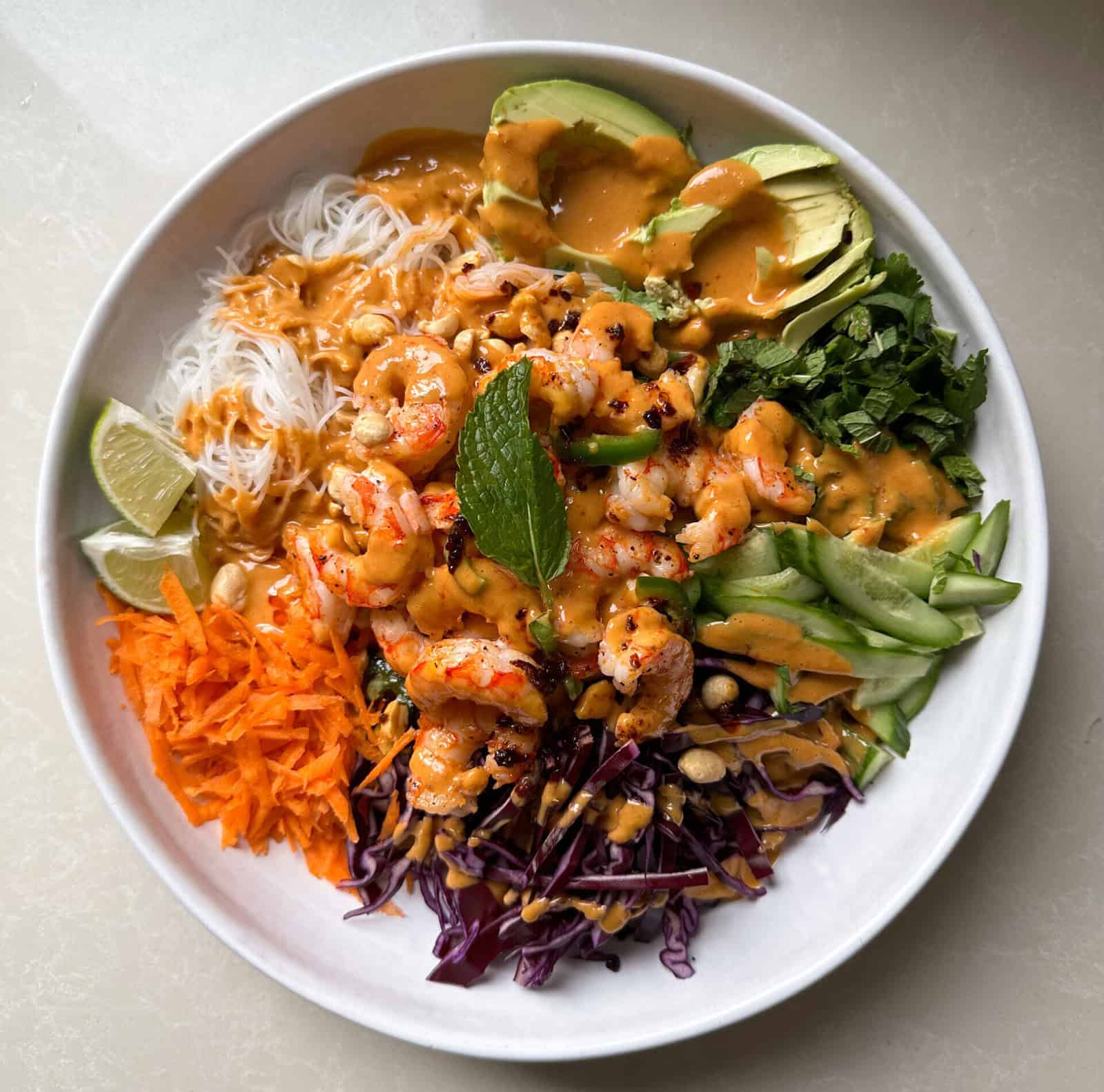 Spring Roll Salad - Sammy Montgoms