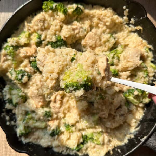 White Cheddar Broccoli, Chicken & Rice - Sammy Montgoms