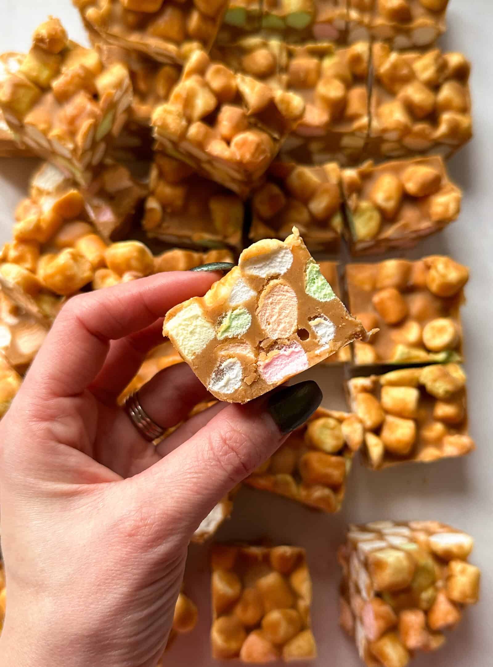 Peanut Butter Marshmallow Squares - Sammy Montgoms