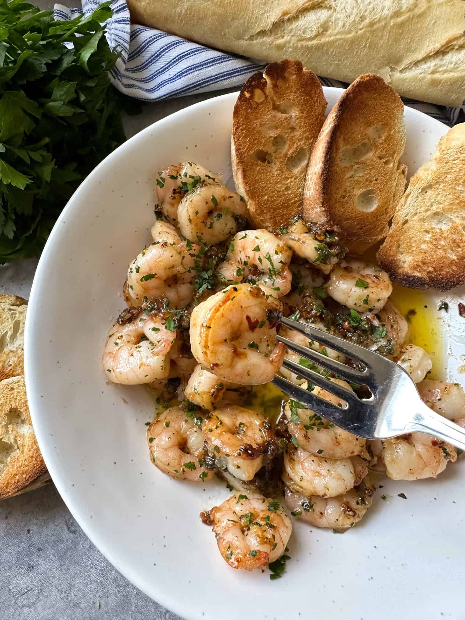 Fried Garlic Sambuca Shrimp