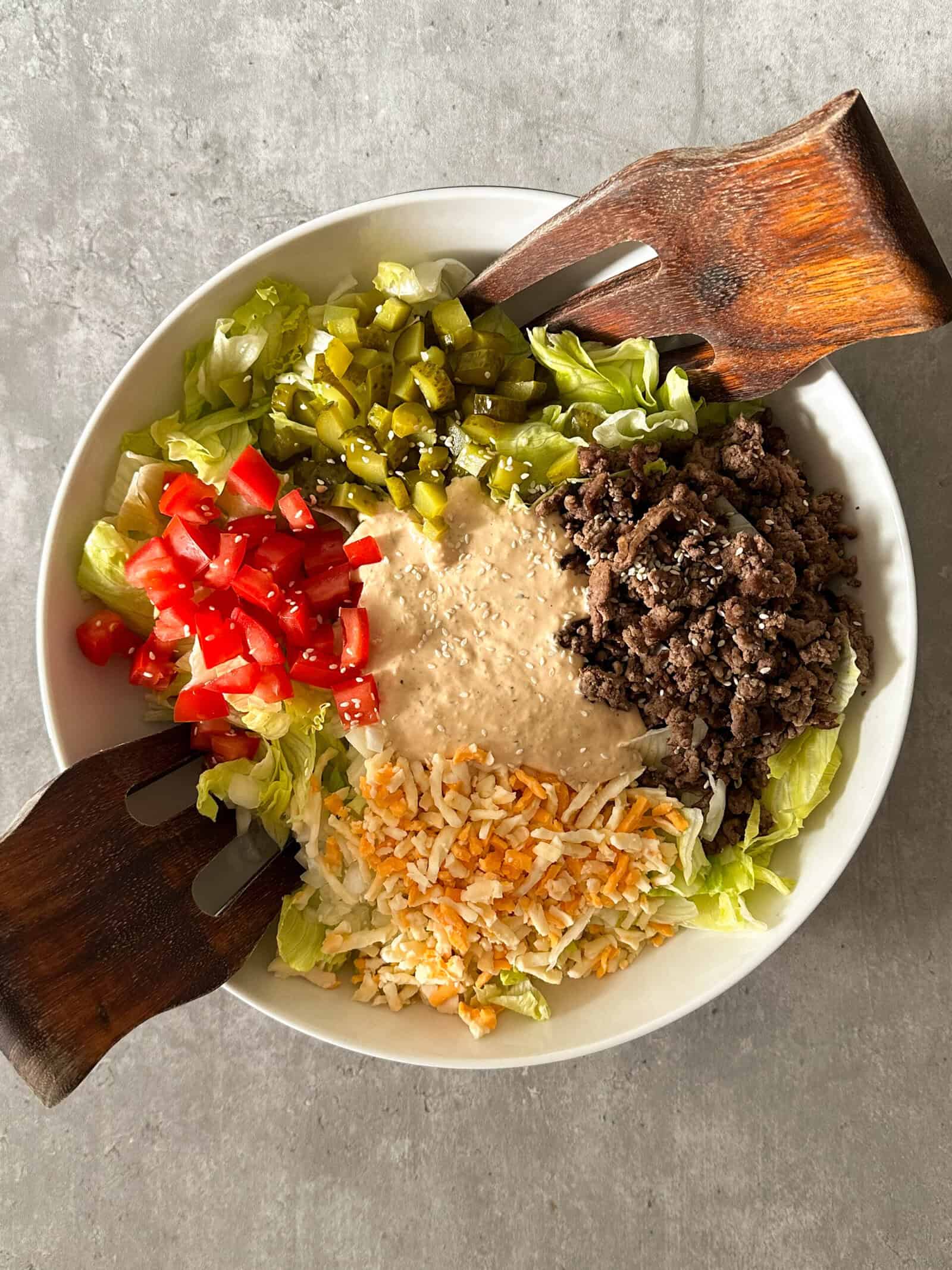 Big Mac Salad - Sammy Montgoms