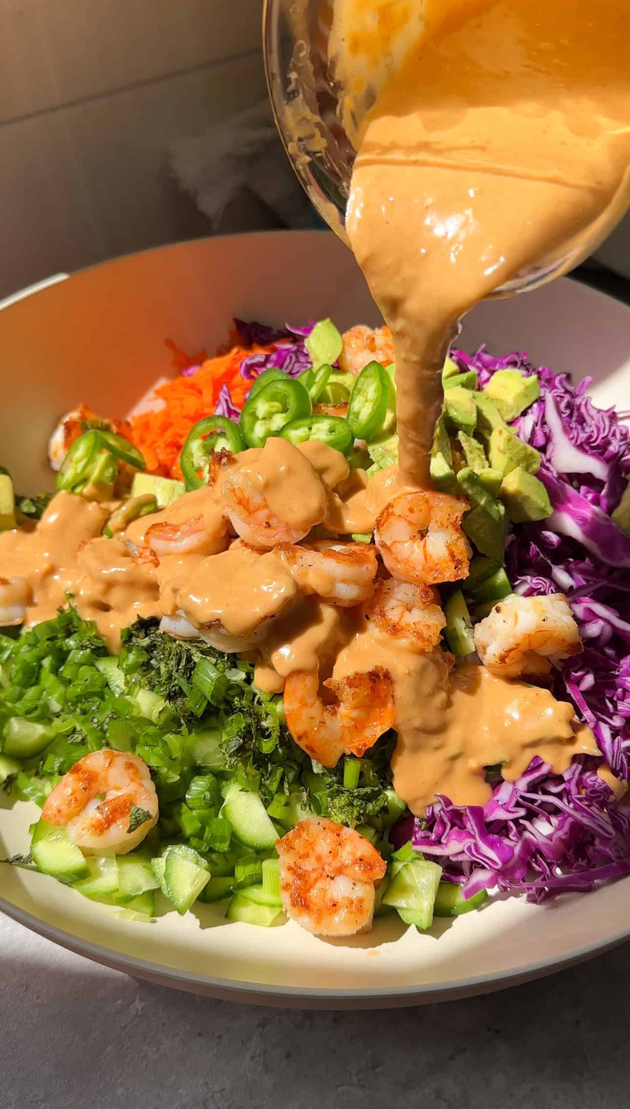 Spring Roll Salad - Sammy Montgoms