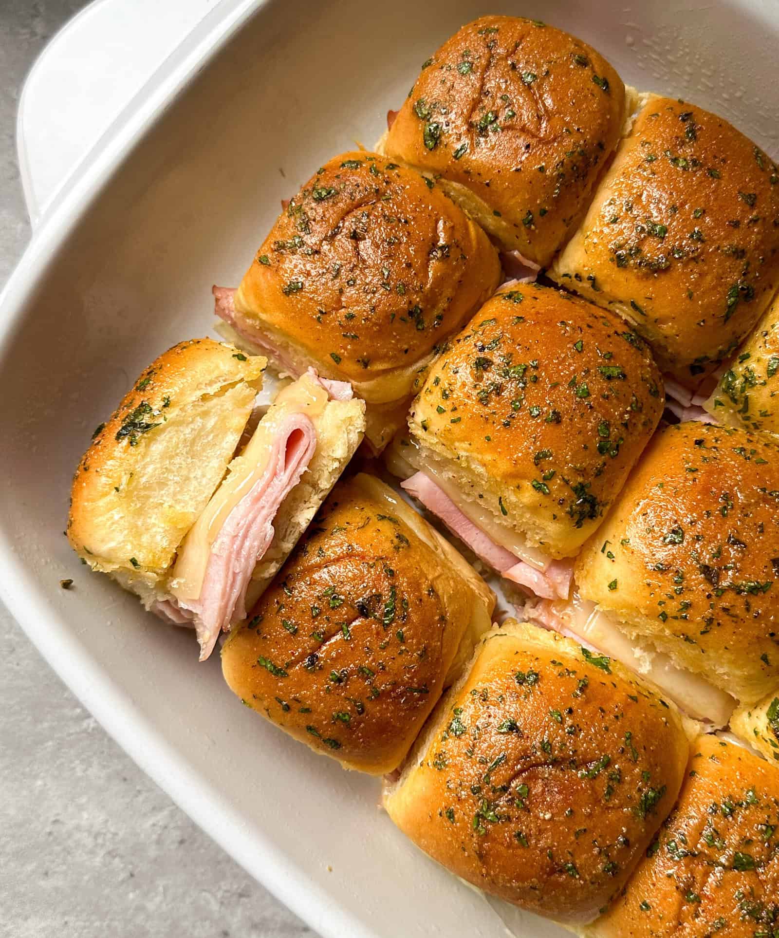 Ham and Swiss Sliders - Sammy Montgoms
