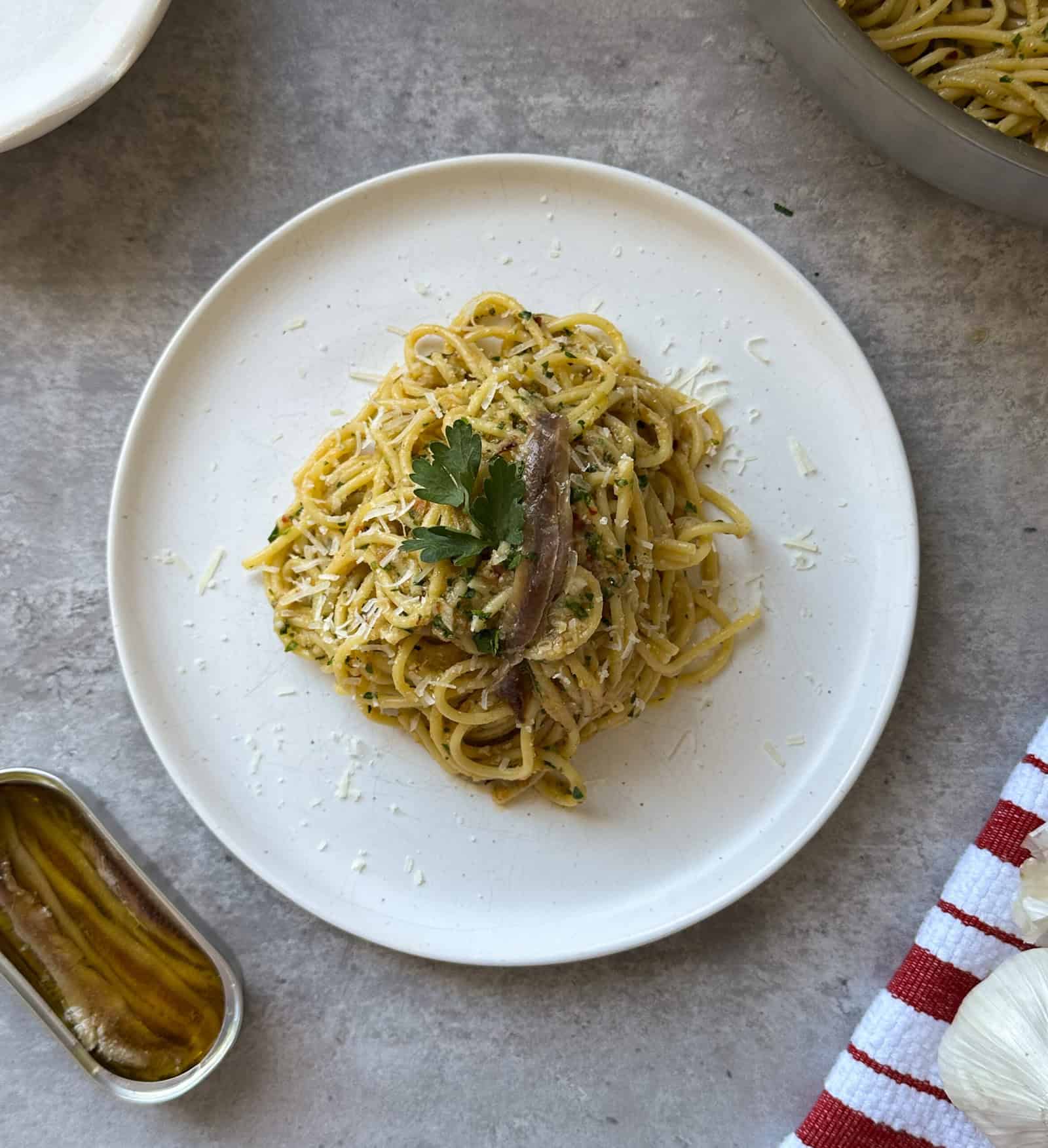Anchovy Pasta - Sammy Montgoms