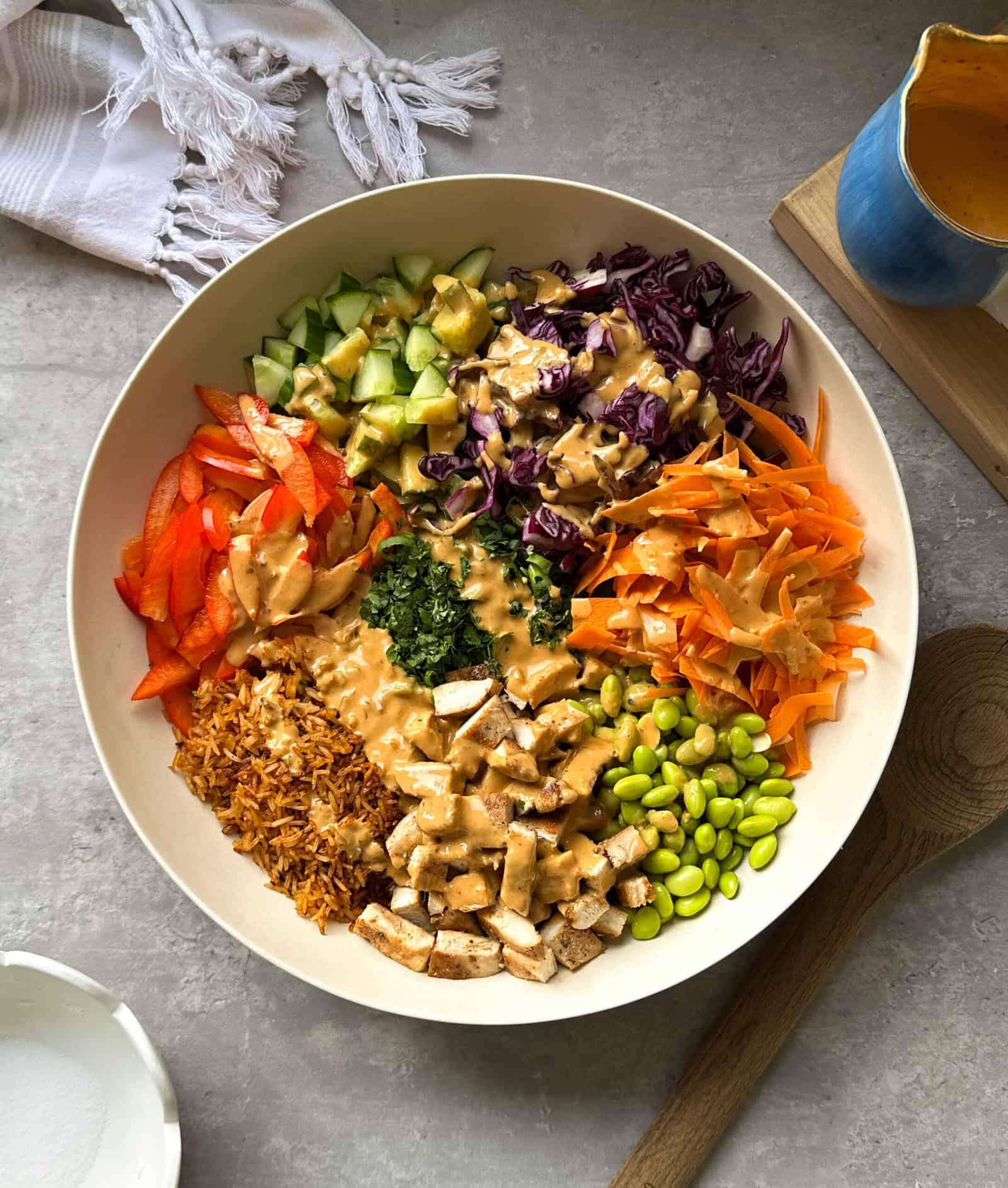 Crispy Rice Salad With Peanut Lime Dressing - Sammy Montgoms