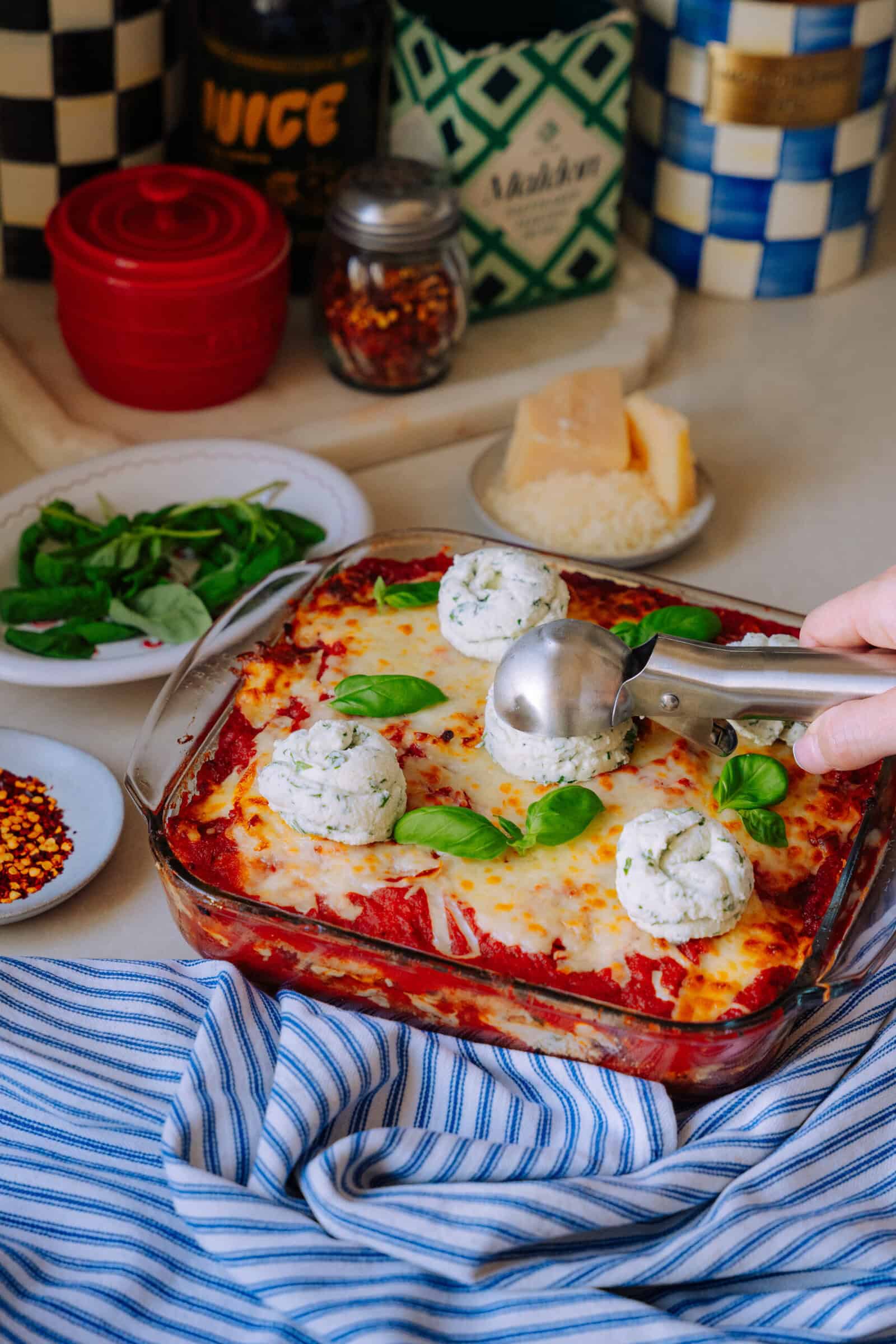 Chicken Parm Lasagna - Sammy Montgoms